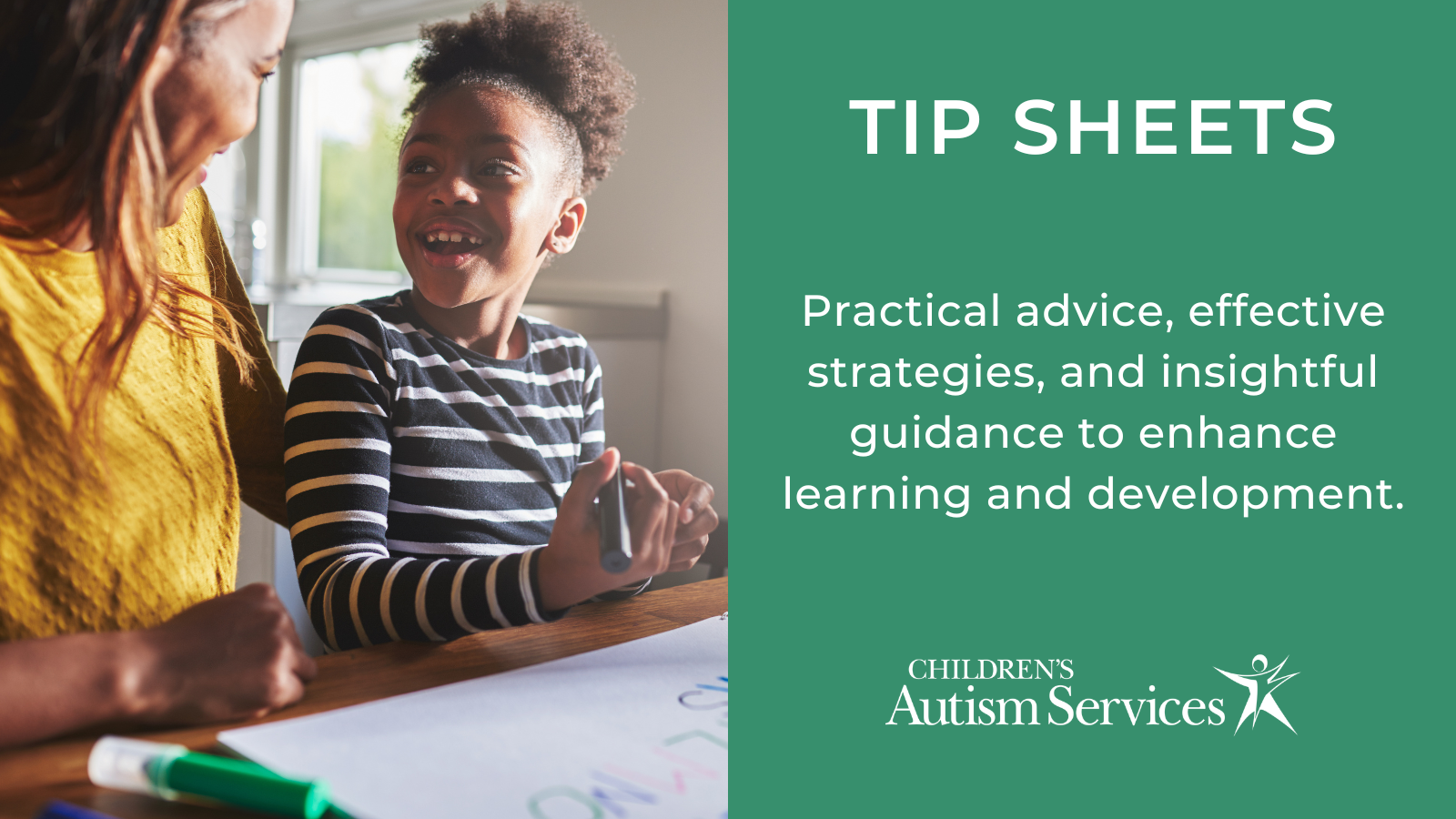 Autism Tip Sheets | Resources for Parents and Teachers